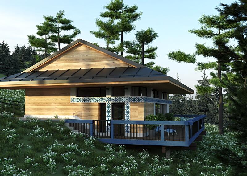 Коттедж 80.44 м² в КП Gora Forest Complex, пгт Славское — Domik.ua